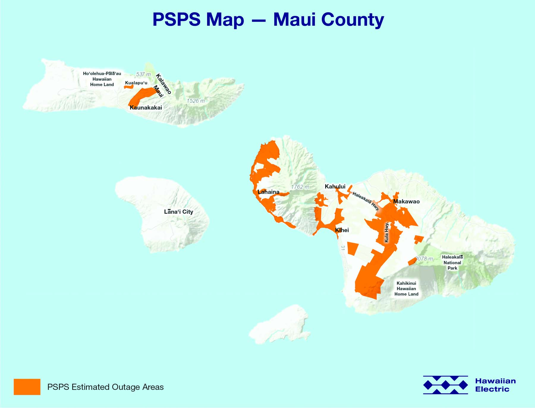 Hawaiian Electric launches new searchable maps for Public Safety Power ...